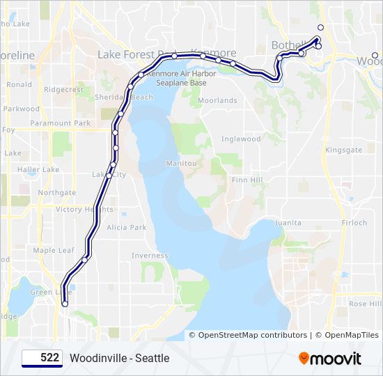 522 Route: Schedules, Stops & Maps - Roosevelt Station (Updated)