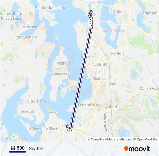 590 Route: Schedules, Stops & Maps - Seattle (Updated)