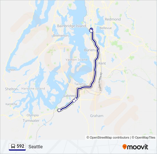 592 Route: Schedules, Stops & Maps - Seattle (Updated)