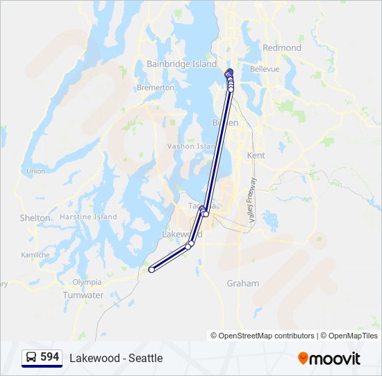 594 Route: Schedules, Stops & Maps - Seattle (Updated)