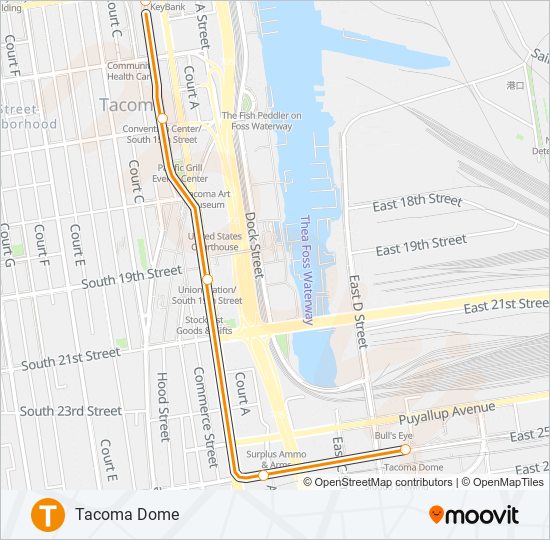 Tacoma Light Rail Route Map | Shelly Lighting