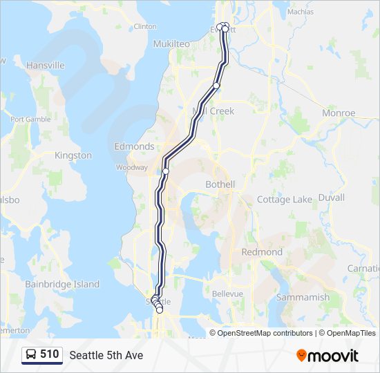 510 Route: Schedules, Stops & Maps - Seattle 5th Ave (Updated)
