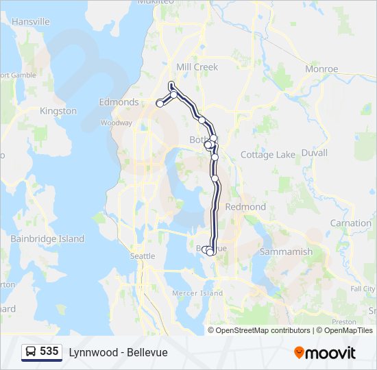 535 Route: Schedules, Stops & Maps - Lynnwood (Updated)