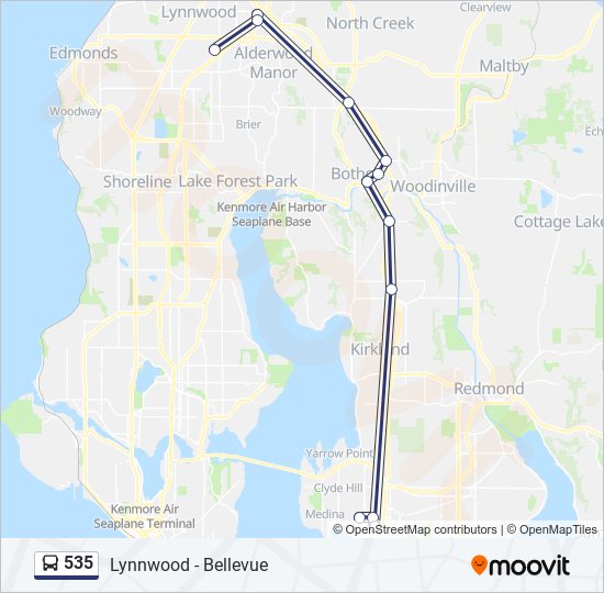 535 Route: Schedules, Stops & Maps - Lynnwood (Updated)