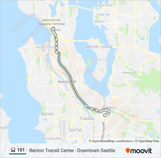 101 Route: Schedules, Stops & Maps - S Renton P&R (Updated)