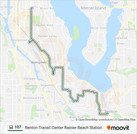 107 Route: Schedules, Stops & Maps - Renton Transit Center Rainier ...