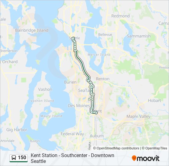150 Route: Schedules, Stops & Maps - Kent Southcenter (Updated)