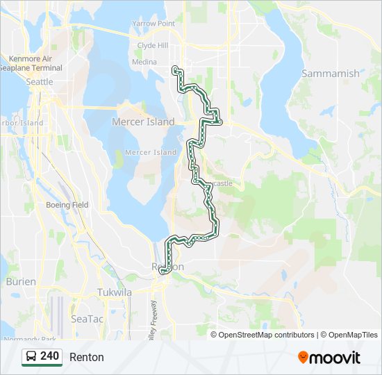 240 Route: Schedules, Stops & Maps - Renton (Updated)