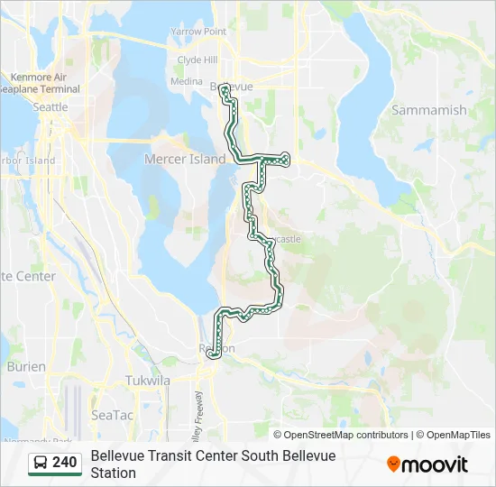 240 Route: Schedules, Stops & Maps - Bellevue Transit Center South ...