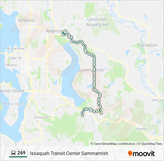 269 Route: Schedules, Stops & Maps - Issaquah Transit Center Sammamish ...
