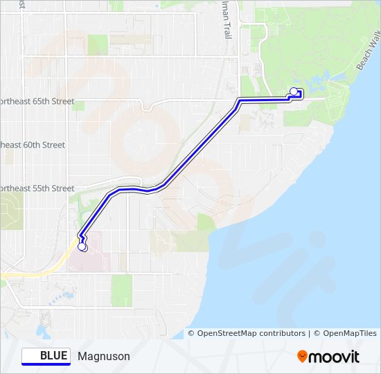 blue Route: Schedules, Stops & Maps - Magnuson (Updated)