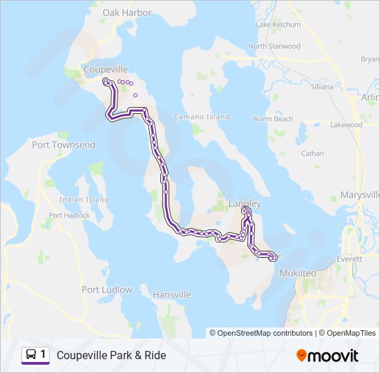 1 Route: Schedules, Stops & Maps - Coupeville Park & Ride (Updated)