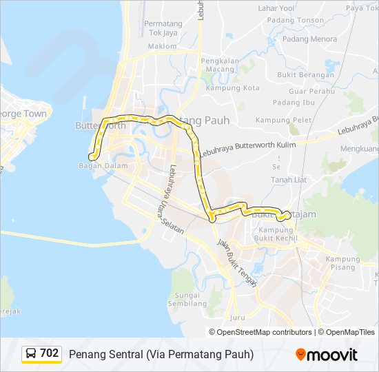 702 Route: Schedules, Stops & Maps - Bm - P.Sentral (Updated)
