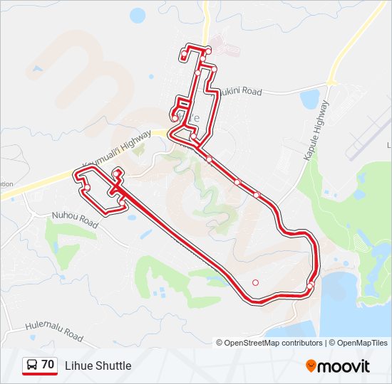 70 Route: Schedules, Stops & Maps - Lihue Shuttle (Updated)