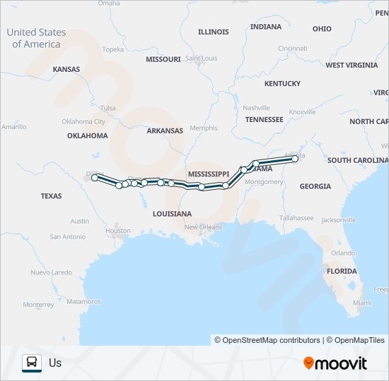 greyhound us0604 Route: Schedules, Stops & Maps - Dallas Bus Station ...