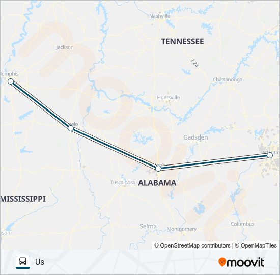Ruta greyhound us0610: horarios, paradas y mapas - Atlanta Bus Station ...