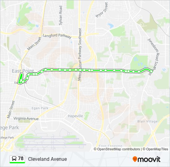 78 Route: Schedules, Stops & Maps - East Point Station (Updated)