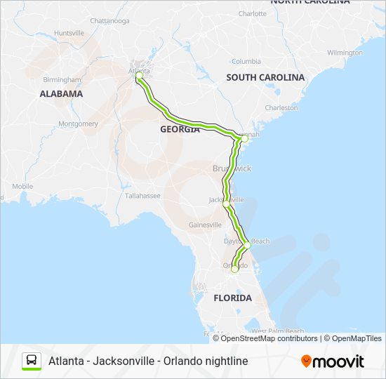 Ruta FLIXBUS N2434: horarios, paradas y mapas - Orlando Bus Station ...