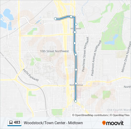 483 Route: Schedules, Stops & Maps - 483 Midtown (Updated)