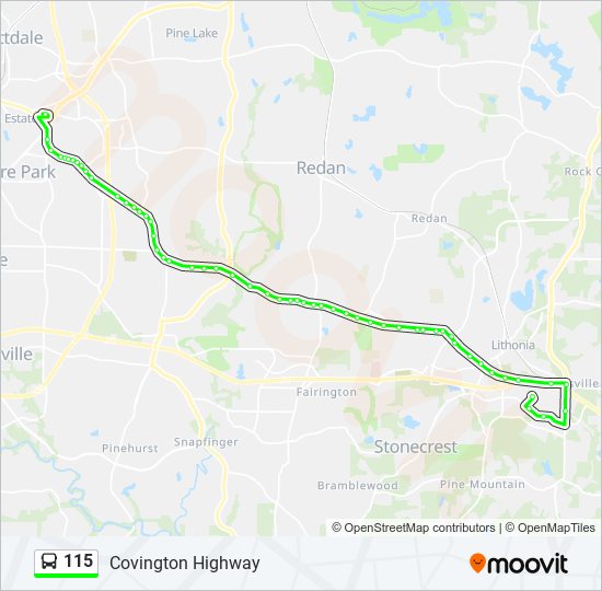 115 Route: Schedules, Stops & Maps - Mall at Stonecrest (Updated)