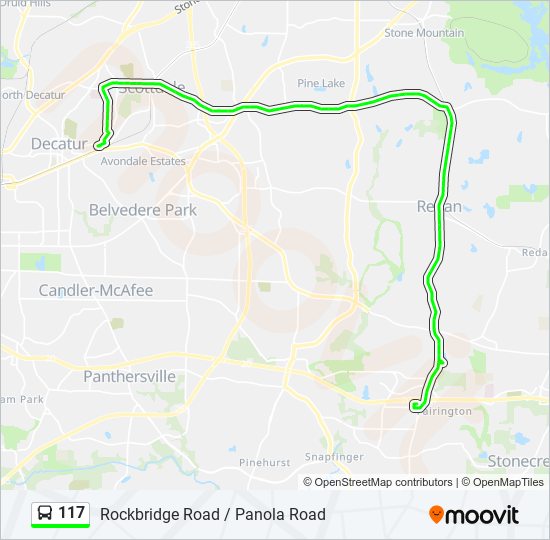 117 Route: Schedules, Stops & Maps - Avondale Station Via Lou Walker ...