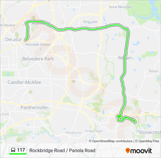 117 Route: Schedules, Stops & Maps - Xpress Panola Road Park & Ride ...