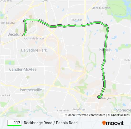 117 Route: Schedules, Stops & Maps - Avondale Station (Updated)