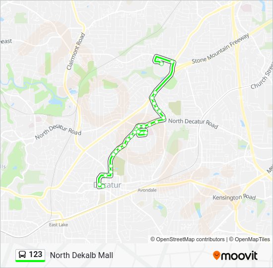 123 Route: Schedules, Stops & Maps - Decatur Station (Updated)