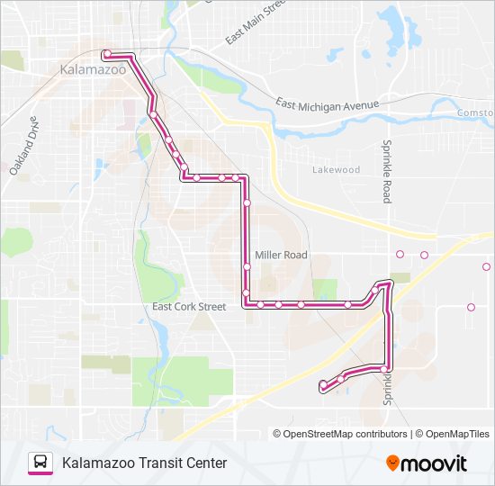 Ruta 8: horarios, paradas y mapas - Kalamazoo Transit Center (Actualizado)