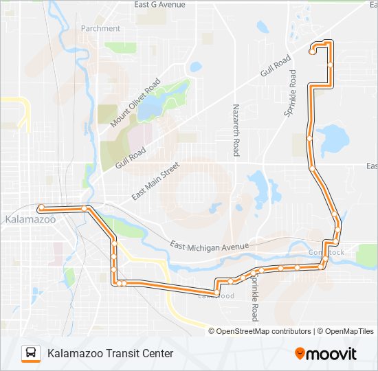 10 Route: Schedules, Stops & Maps - Kalamazoo Transit Center (Updated)