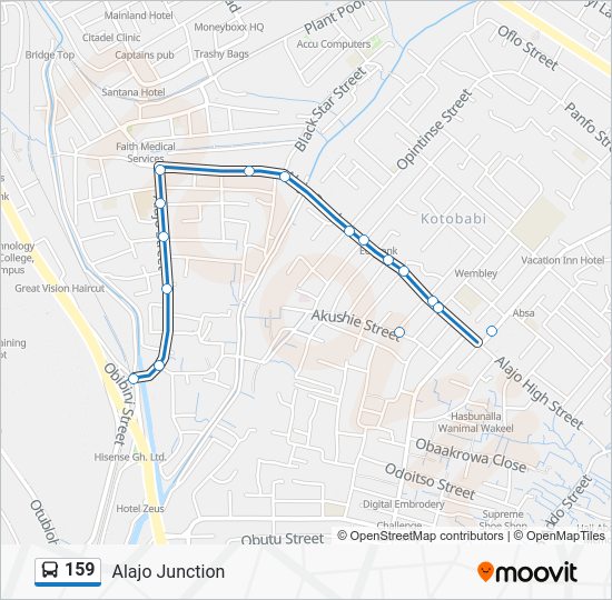 159 Route: Schedules, Stops & Maps - Alajo Junction (Updated)
