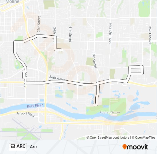 Ruta ARC: horarios, paradas y mapas - Arc (Actualizado)