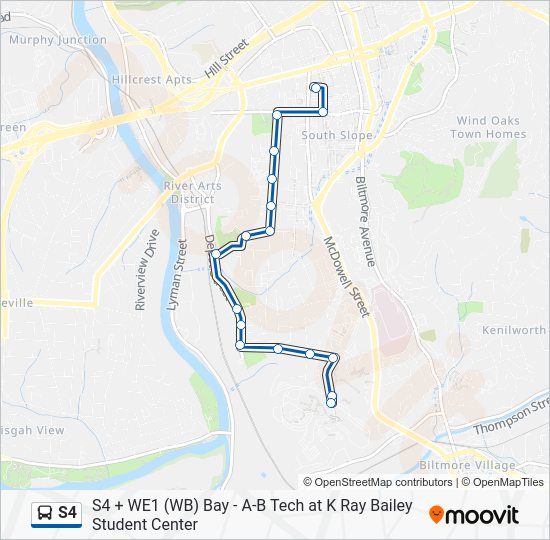 s4 Route: Schedules, Stops & Maps - Ab Tech/Holly Library (Updated)