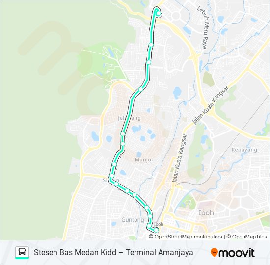 t30a Route: Schedules, Stops & Maps - Stesen Bas Medan Kidd (Updated)