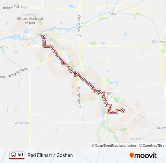 50 Route: Schedules, Stops & Maps - Elkhart (Updated)