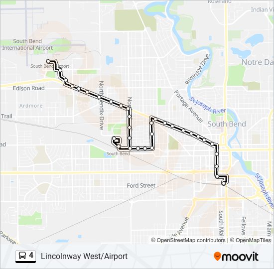 4 Route: Schedules, Stops & Maps - (Updated)