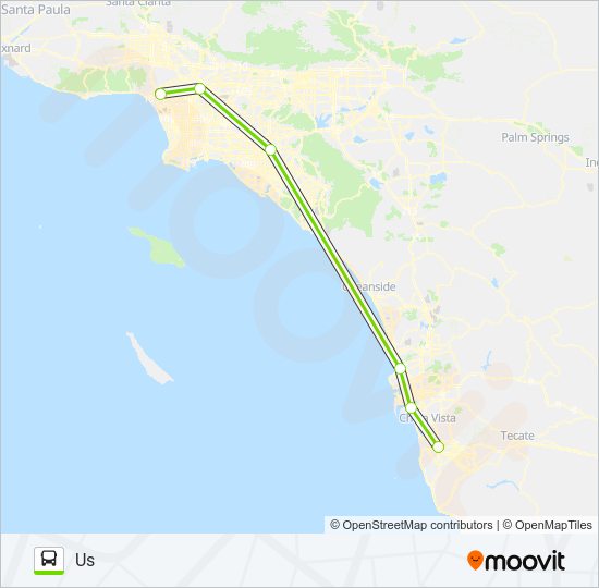 flixbus 2017 Route: Schedules, Stops & Maps - San Ysidro Bus Terminal ...