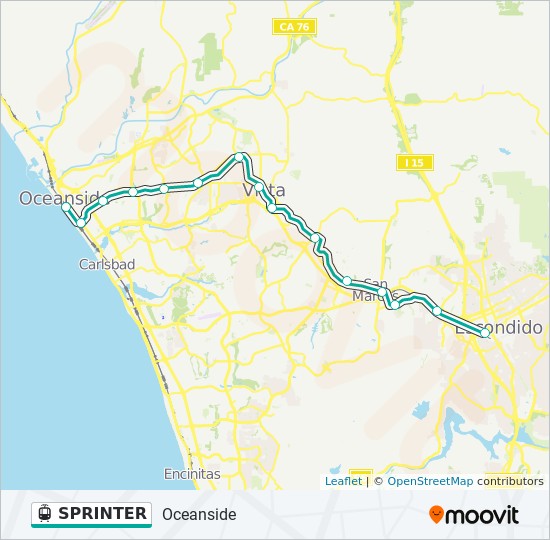 SPRINTER Route: Schedules, Stops & Maps - Oceanside