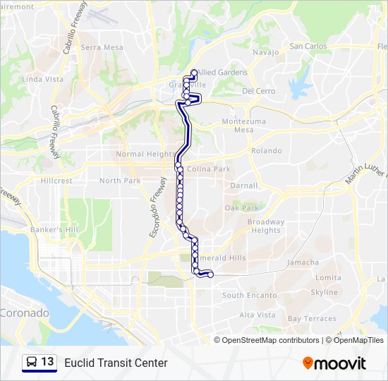13 Route Schedules Stops Maps Euclid Transit Center Updated 13 Route Schedules Stops Maps Euclid Transit Center Updated