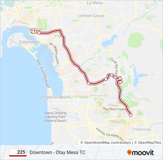 225 Route: Schedules, Stops & Maps - Downtown (Updated)