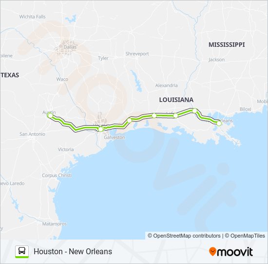 flixbus 2211 Route: Schedules, Stops & Maps - New Orleans Bus Station ...