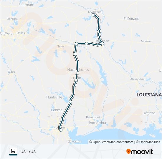Ruta greyhound us1152: horarios, paradas y mapas - Texarkana (Travel ...