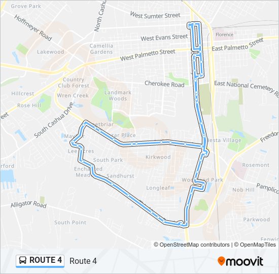 Ruta route 4: horarios, paradas y mapas - Route 4 (Actualizado)