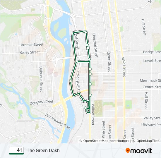 41 Route: Schedules, Stops & Maps - The Green Dash (Updated)