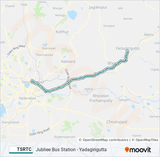 tsrtc Route: Schedules, Stops & Maps - Jubliee Bus Station (Updated)