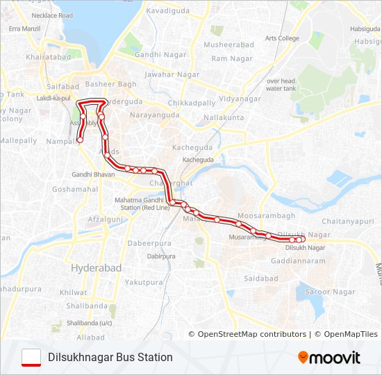 tsrtc Route: Schedules, Stops & Maps - Dilsukhnagar Bus Station (Updated)