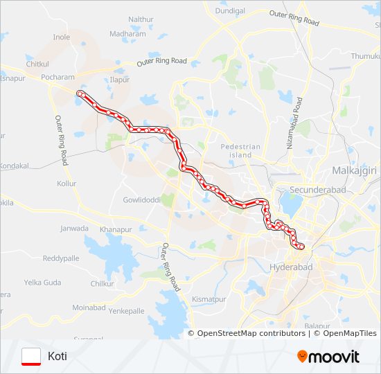 222a Route: Schedules, Stops & Maps - Koti (Updated)