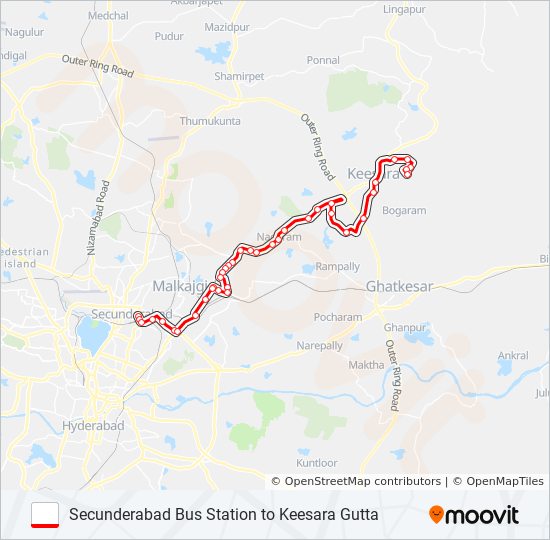 242 Route: Schedules, Stops & Maps - Keesara Gutta (Updated)