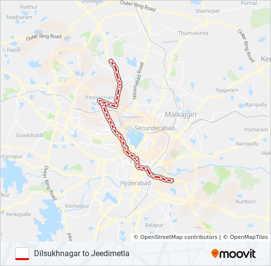 158jd Route: Schedules, Stops & Maps - Dilsukhnagar (Updated)