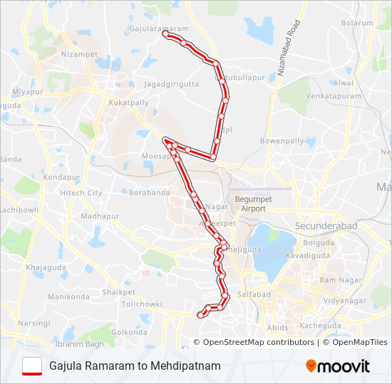 171m Route: Schedules, Stops & Maps - Gajularamaram Bus Stop (Updated)